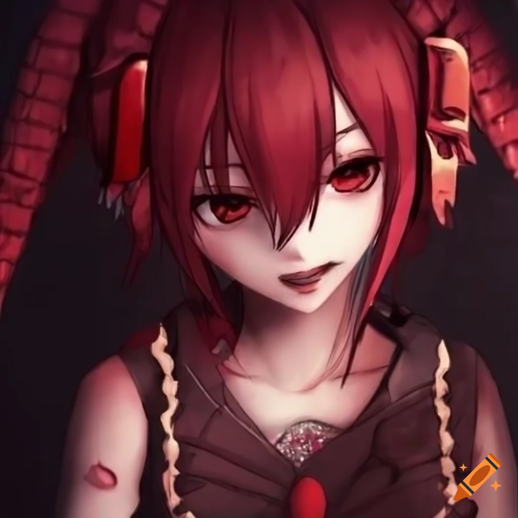 Image of teto kasane with red hair