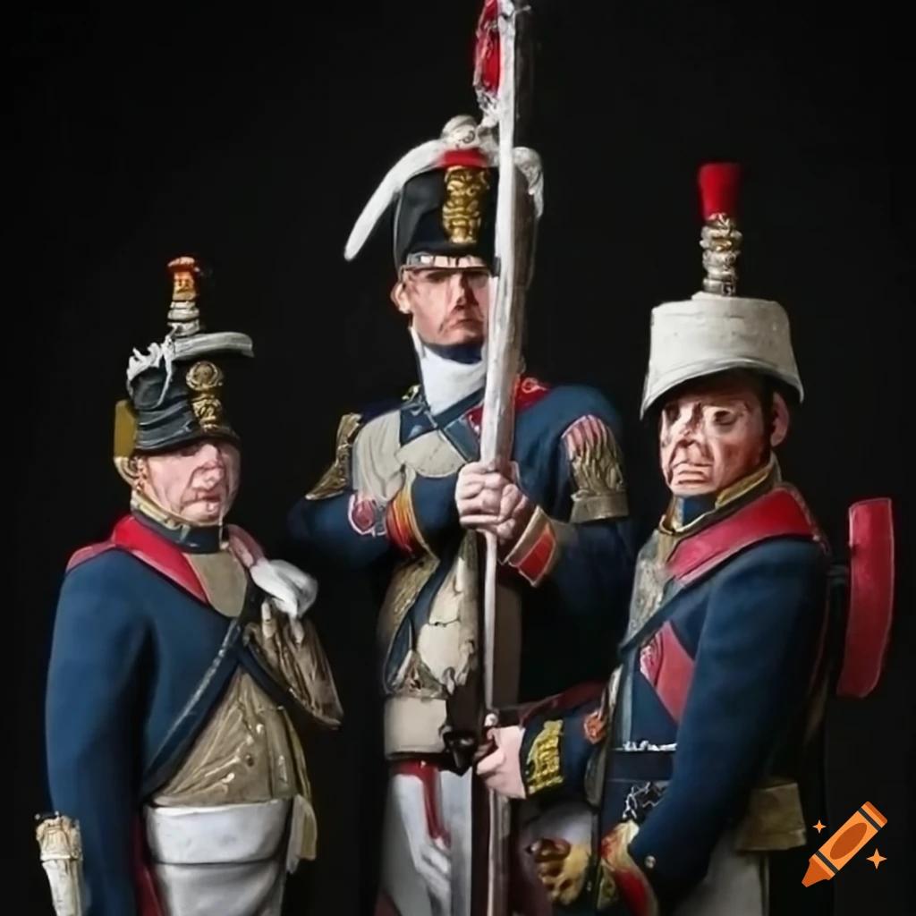 Napoleonic wars soldier illustration on Craiyon