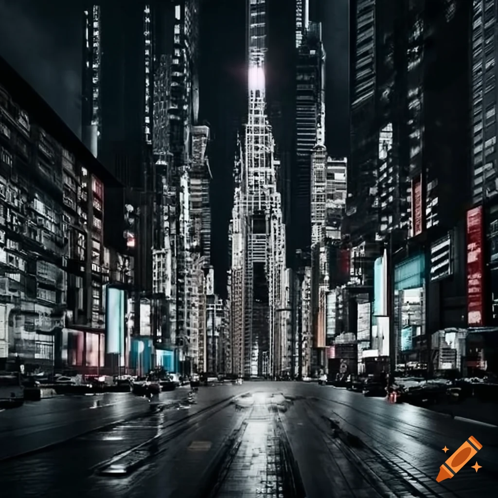 Cityscape of a modern metropolis