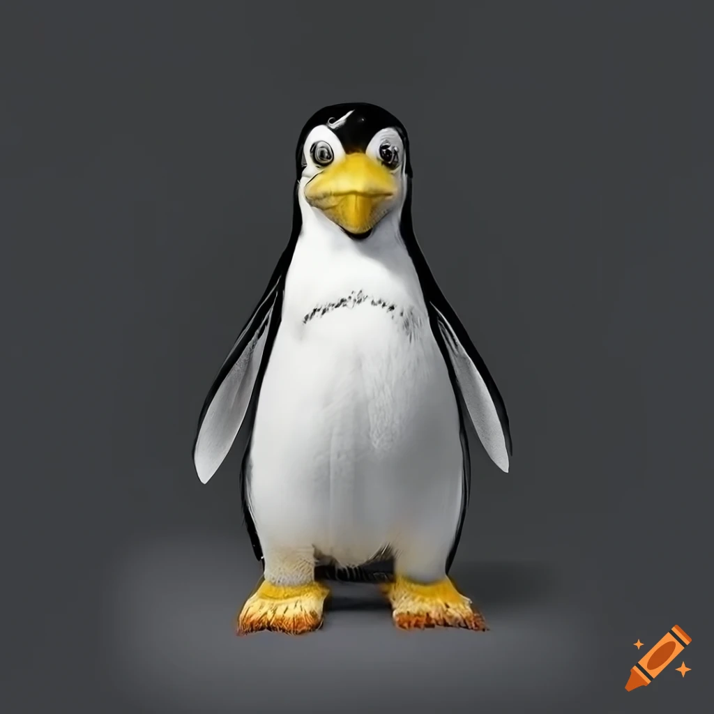 Old man with moustache ordering penguin to get into a boot on Craiyon