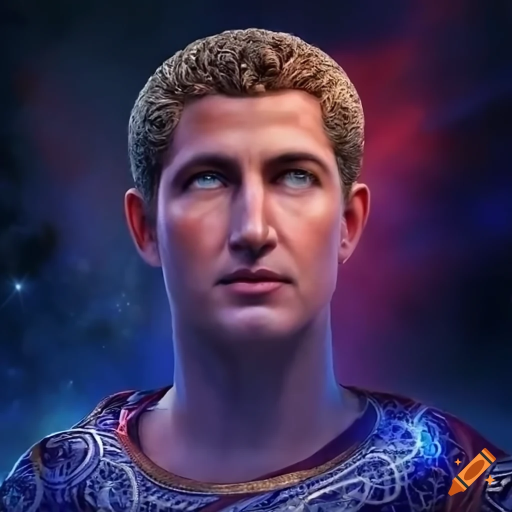 Ultrarealistic art of a Roman emperor in a temple on Craiyon