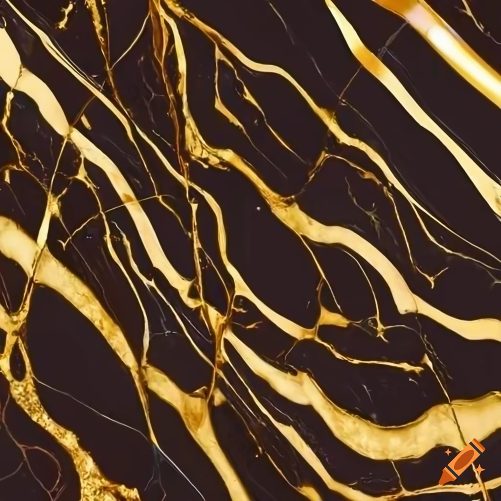 Black marble with gold design on Craiyon