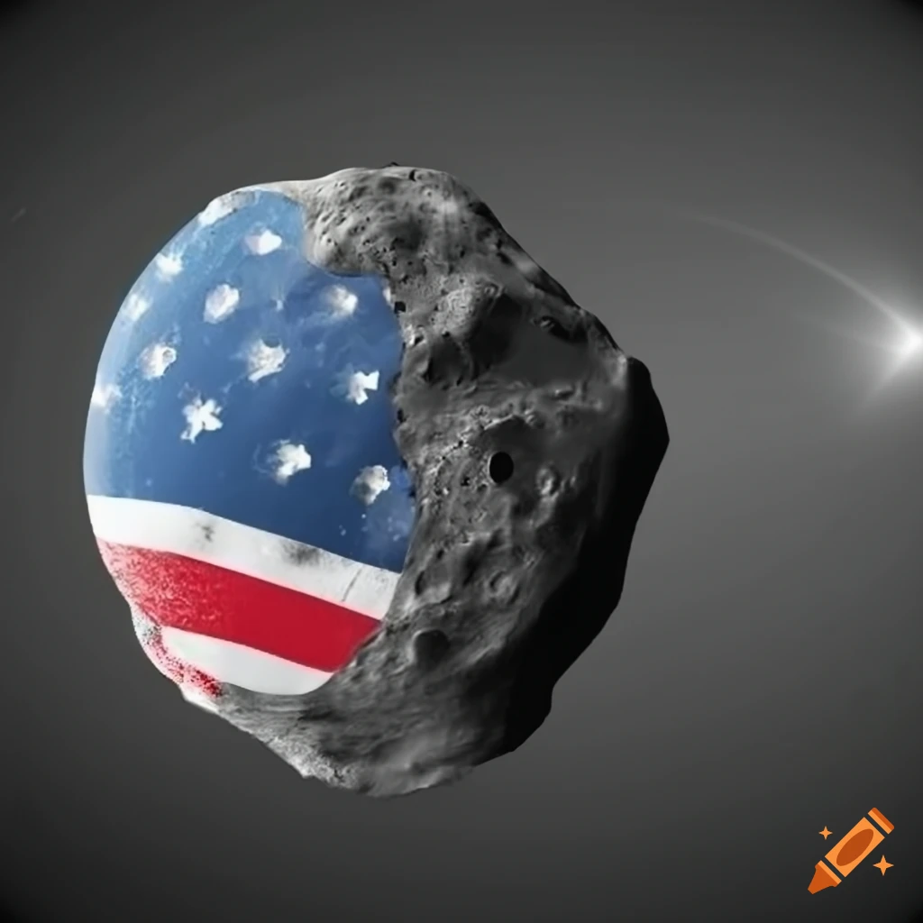 Image of an asteroid on Craiyon