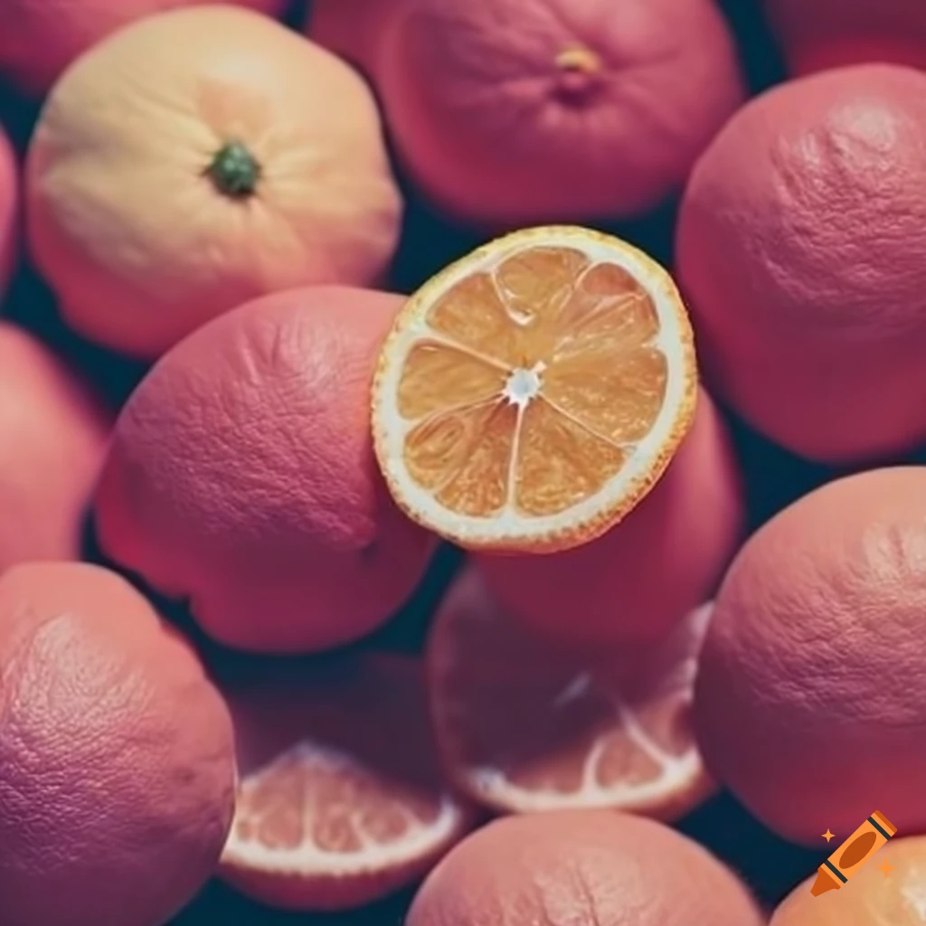 Red and orange colored pieces of a real product on Craiyon