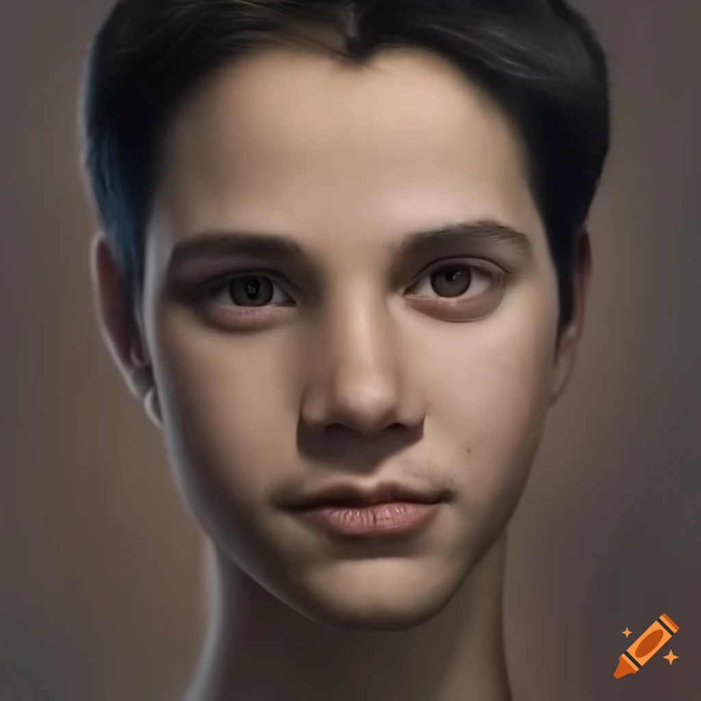 Attractive male model showcasing his toned physique on Craiyon