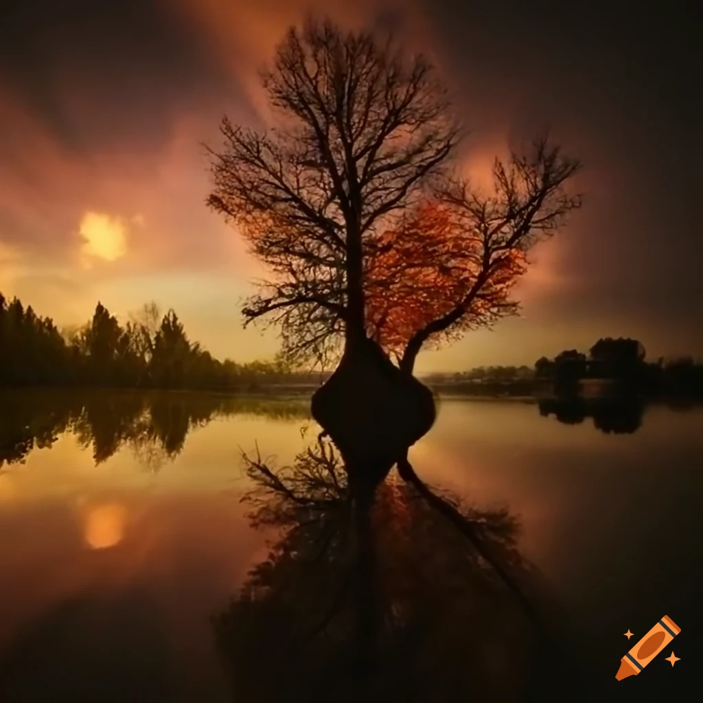 Abstract representation of a looping tree on Craiyon