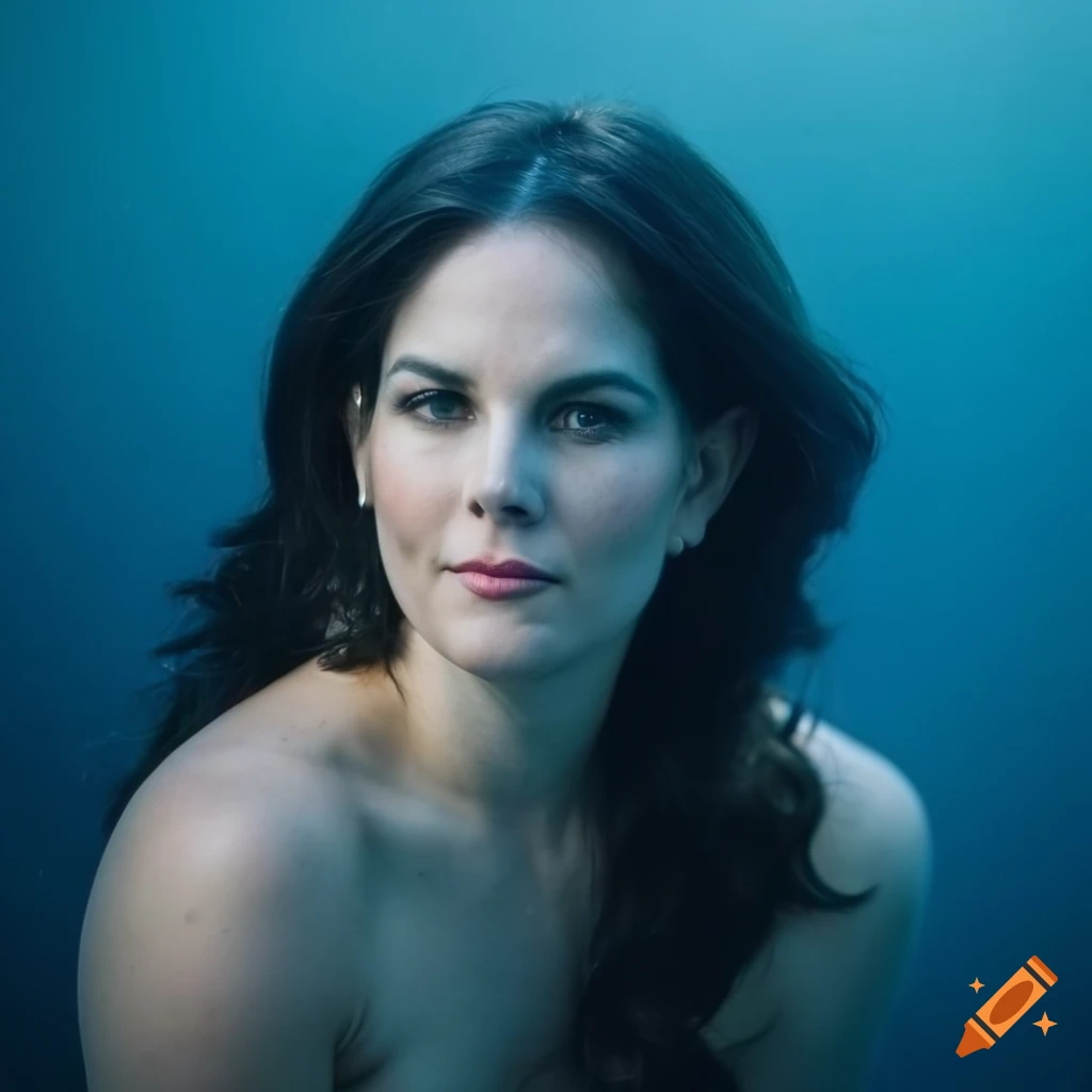Portrait of annalena baerbock as a mermaid on Craiyon