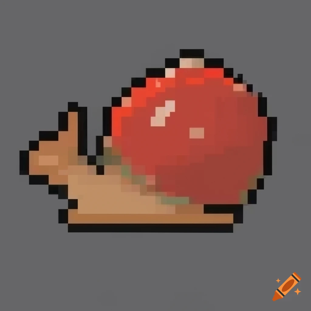 Pixel art big red-colored root, a soft and precious pokémon item on Craiyon