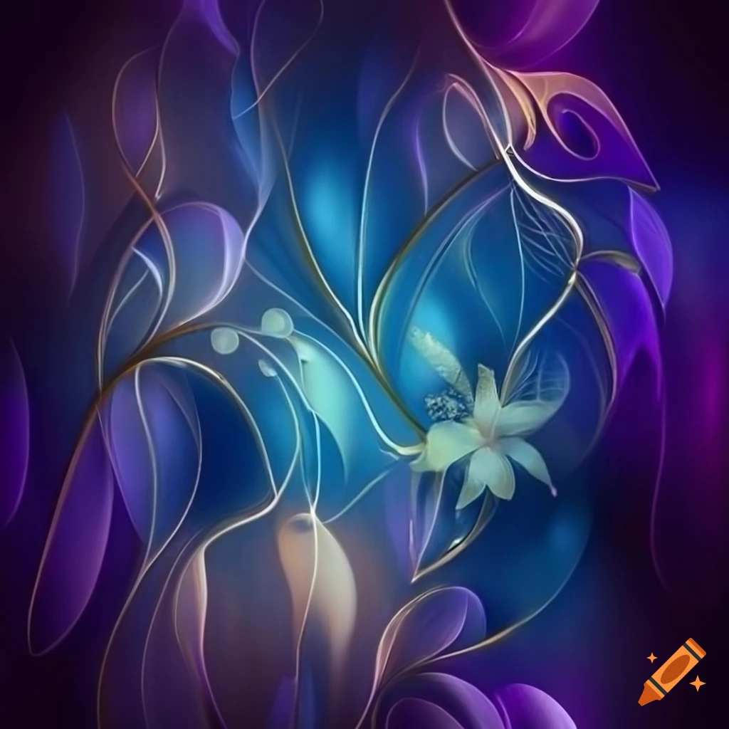 Bright abstract artwork in gold and blue tones on Craiyon