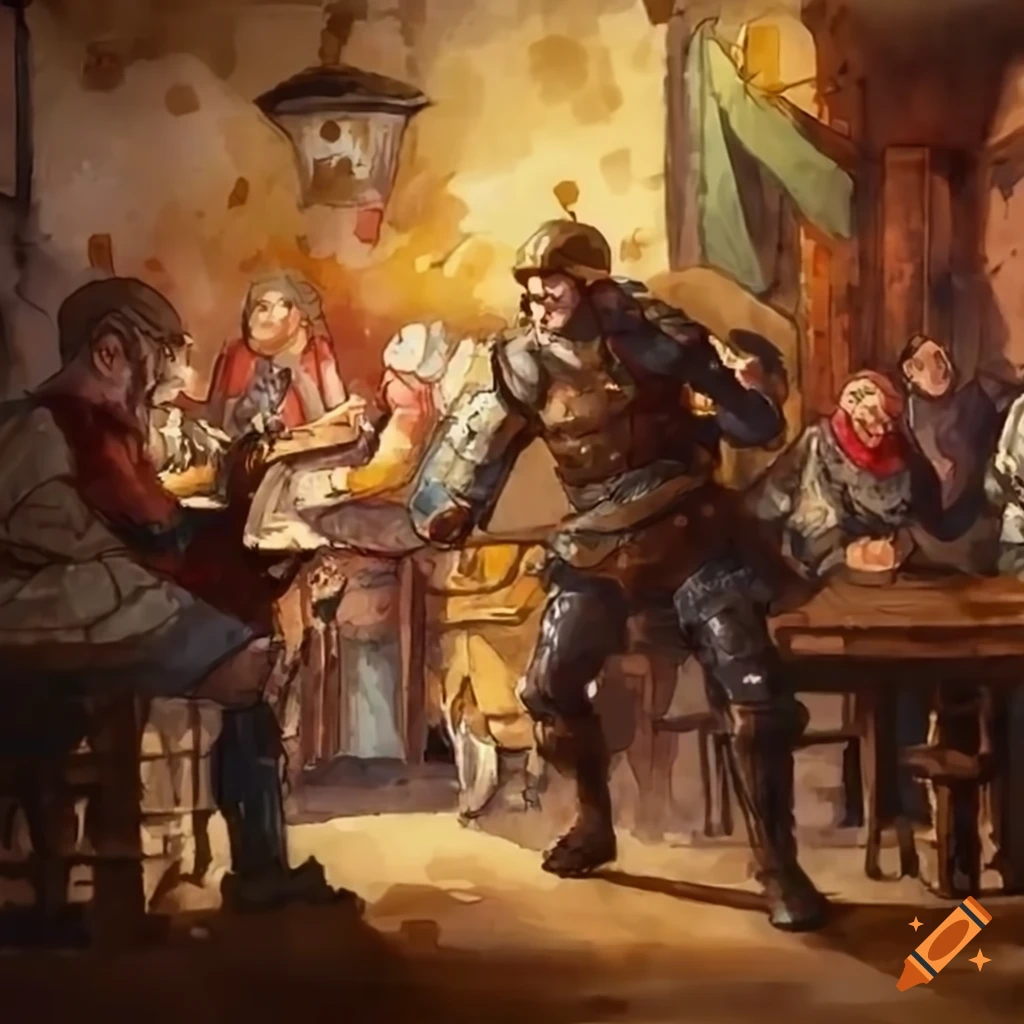 Tavern interior on Craiyon