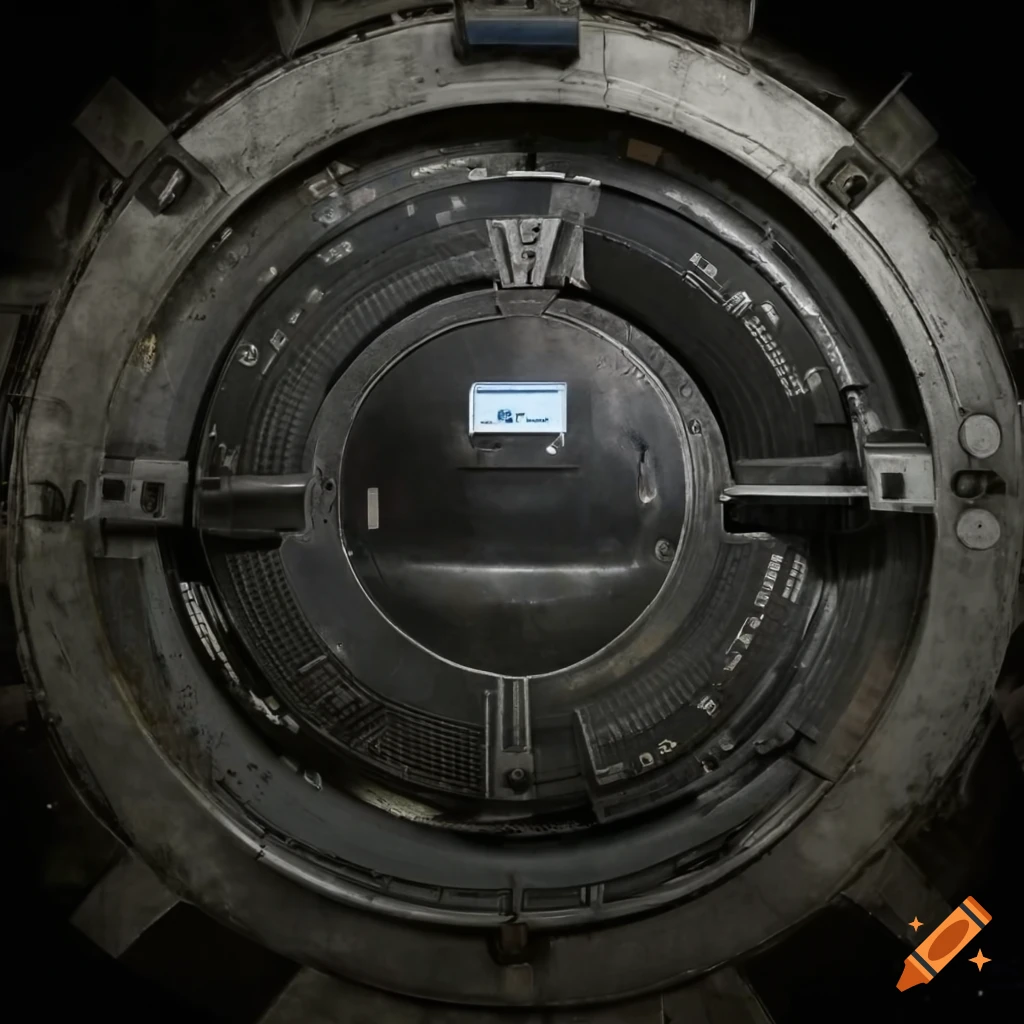 Aged industrial design of a shield generator on Craiyon