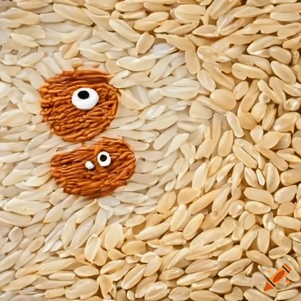 Sculpture of a flying rice monster on Craiyon