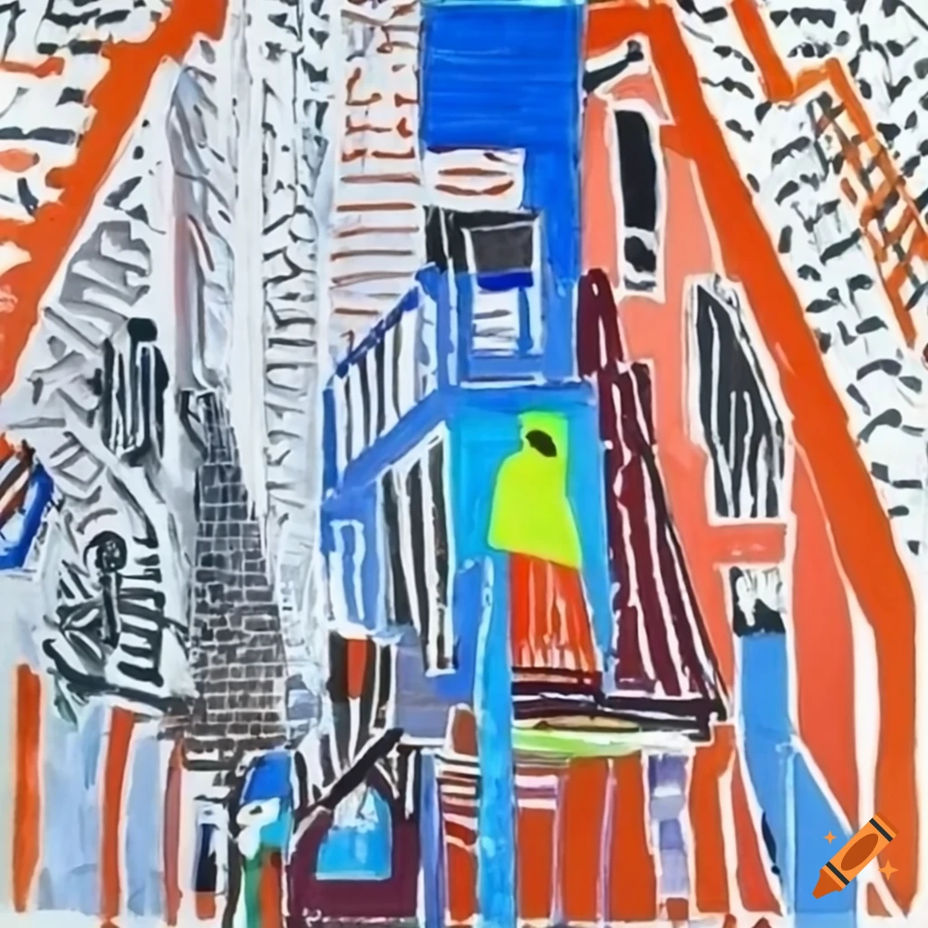 Arts district，skylight , watercolor magic，ink painting，pablo picasso ...