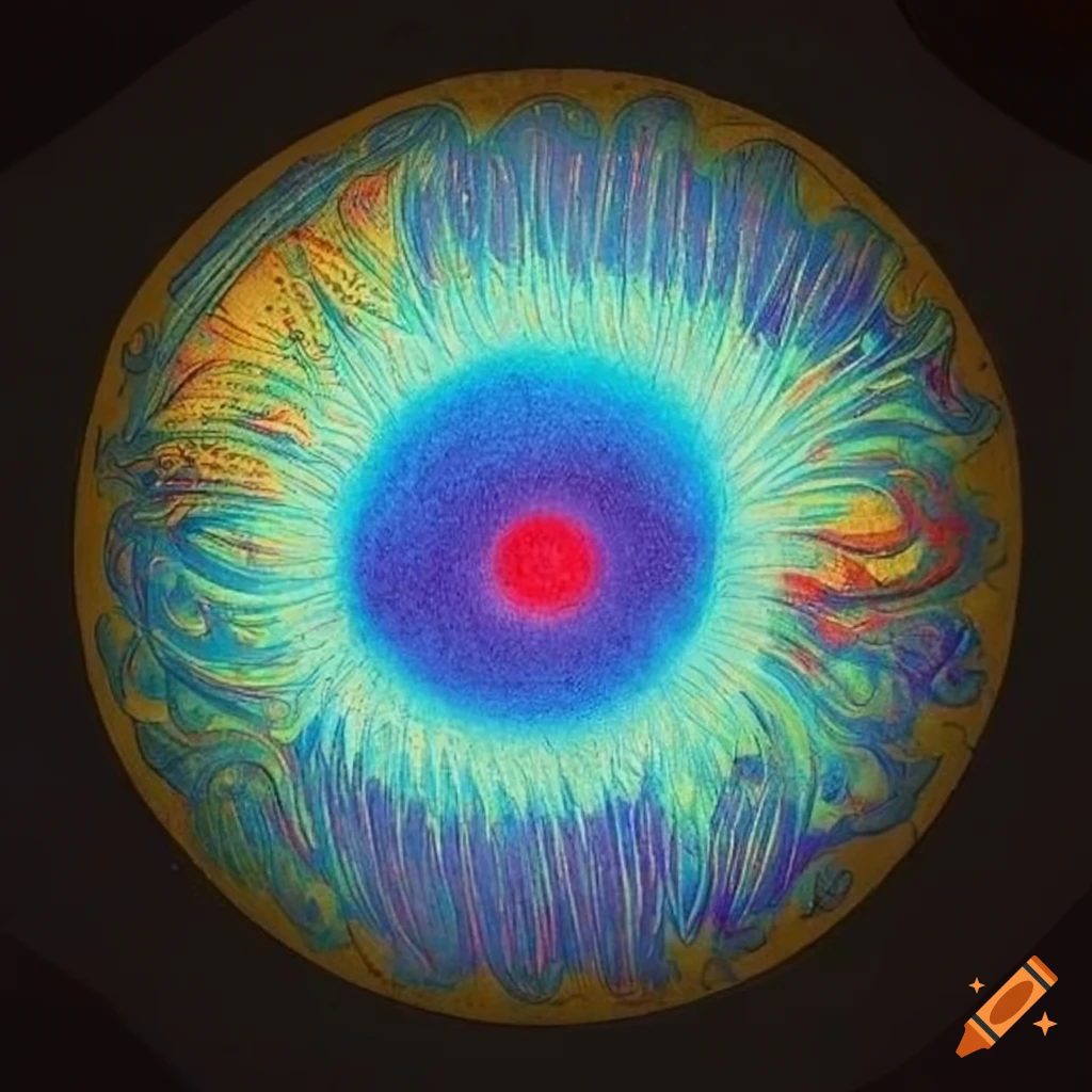 Buddha eye in ukiyo-e style with japanese kamon on Craiyon