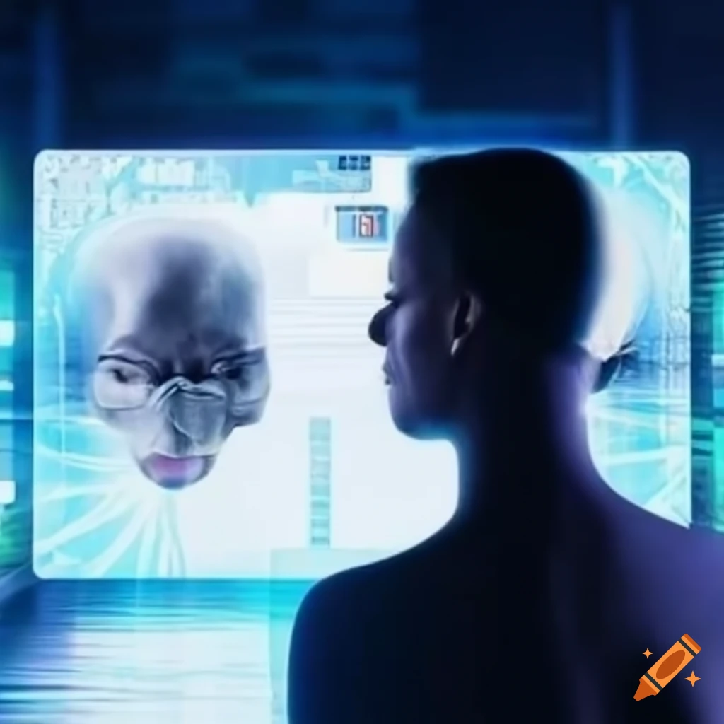 Conceptual image representing the escape from technology and human nature