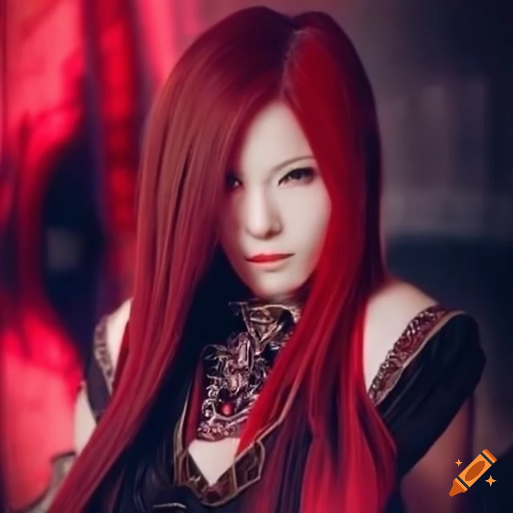 Cosplay of ritsu namine as a sith lord on Craiyon