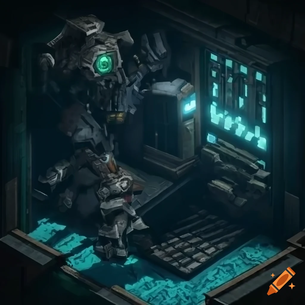 Isometric pixel art battle with giant mechs fighting kaiju in a city on ...