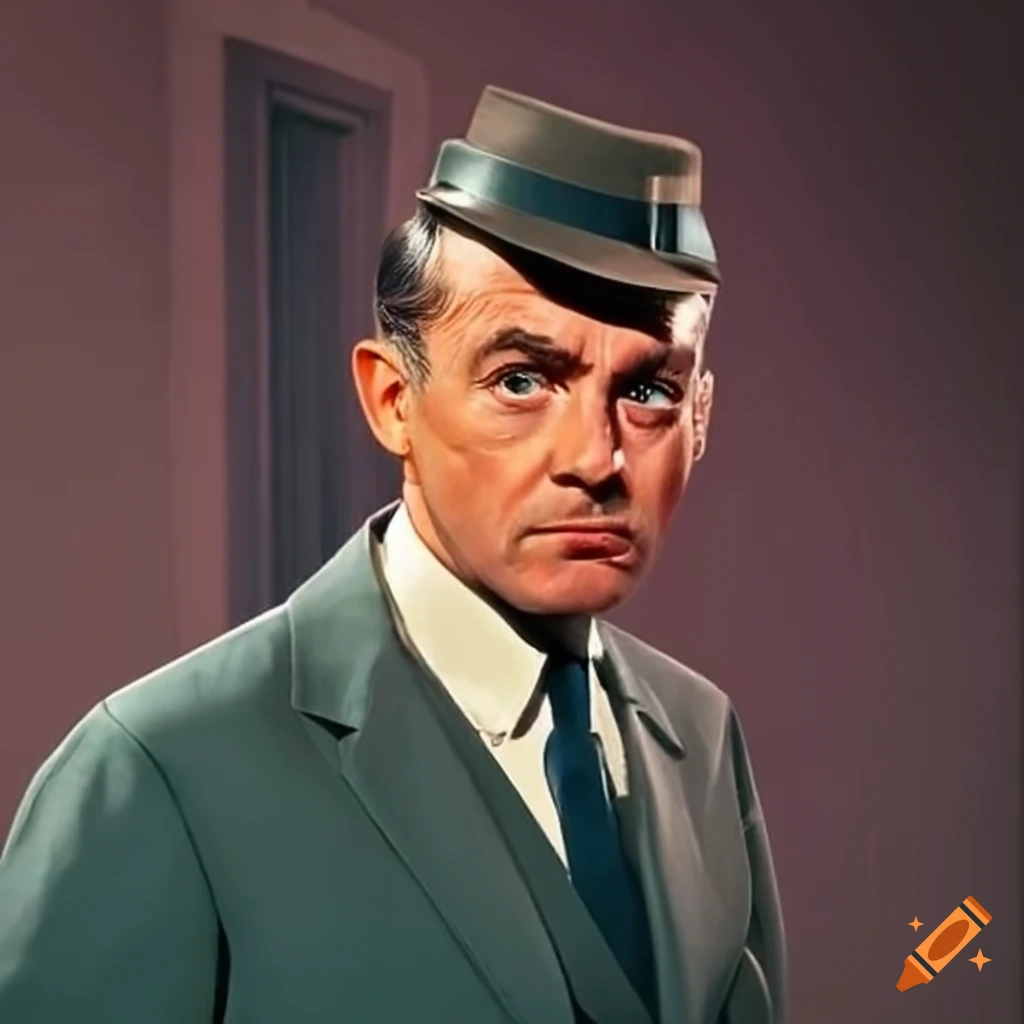 Portrait of a 1960s detective on Craiyon