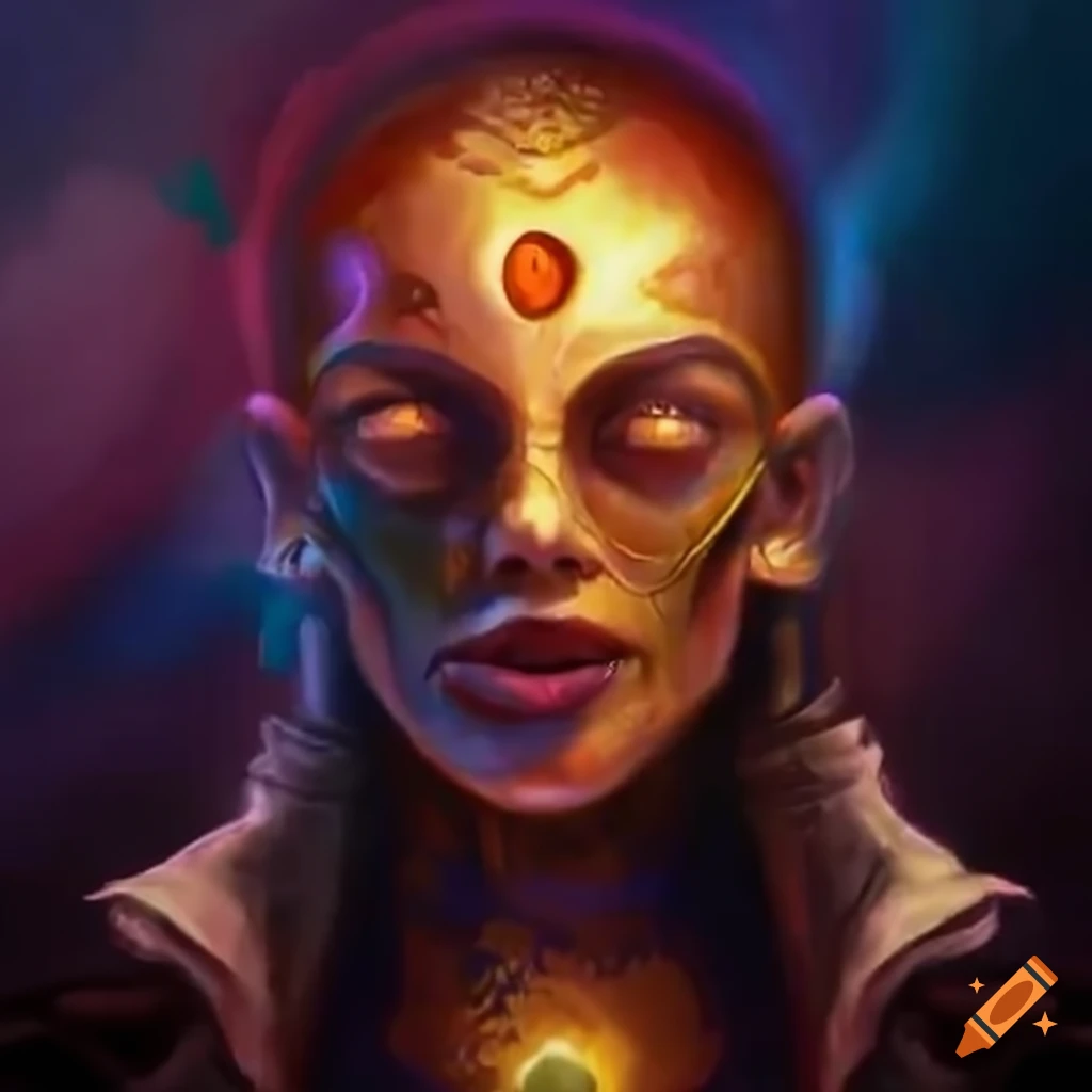 Artwork of a black aura disease in magic: the gathering on Craiyon