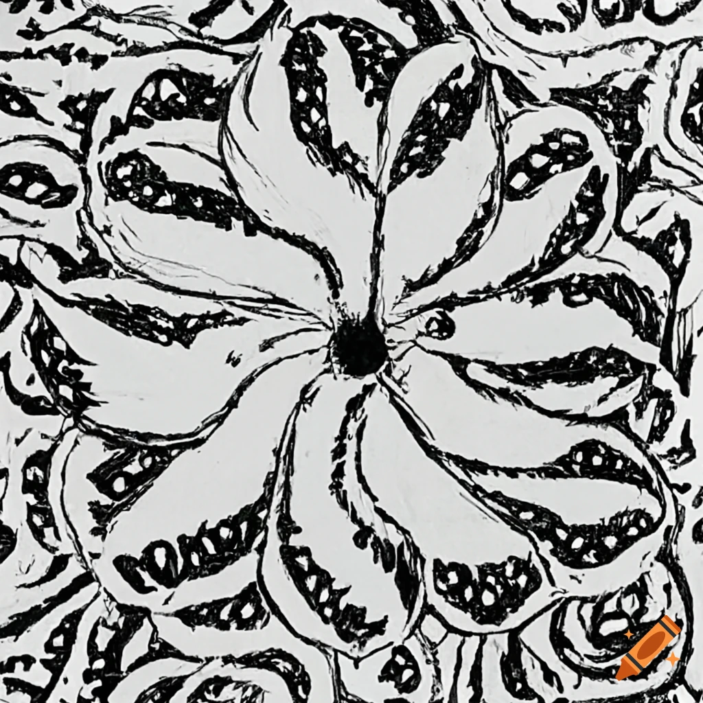 Artwork of flowey from undertale in horrortale au on Craiyon