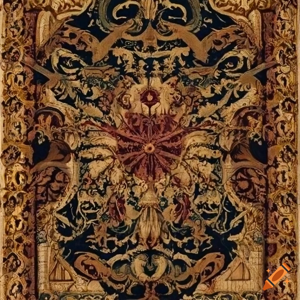Medieval tapestry pattern