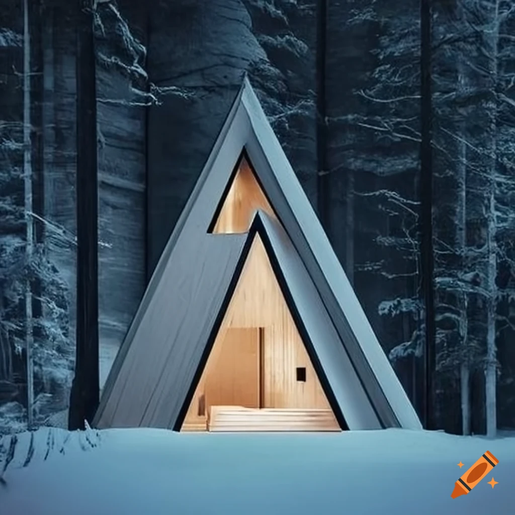 Nordic tower cabin architecture design on Craiyon