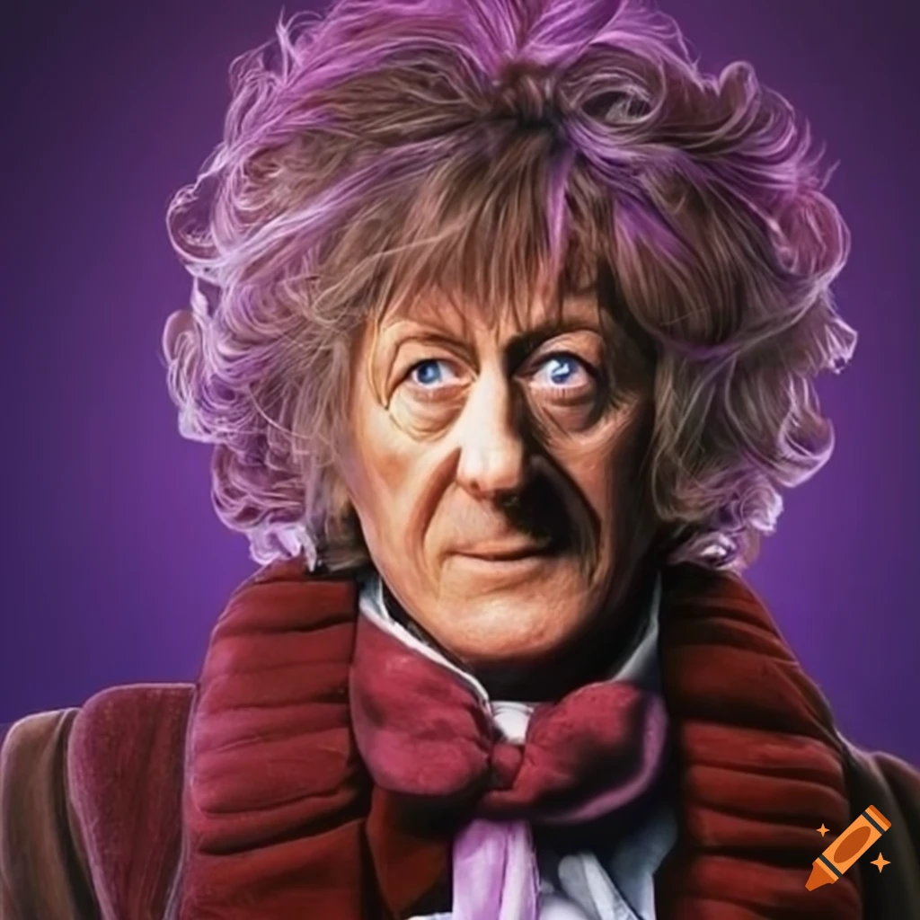 Retro doctor who poster with jon pertwee on Craiyon
