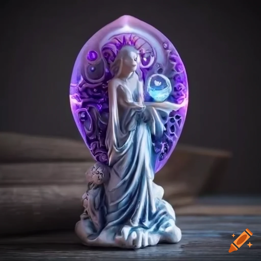 Crystal mind flayer figurine on Craiyon