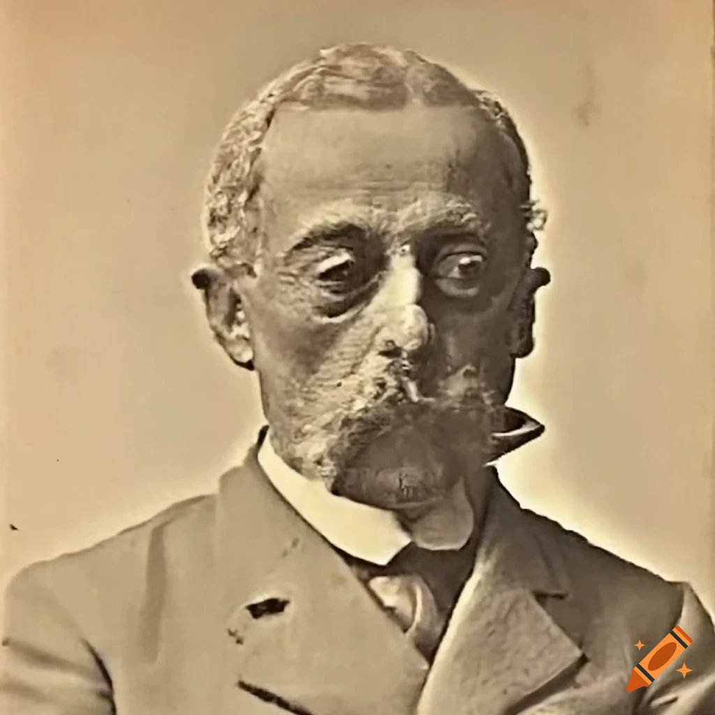 Portrait of Alfredo Salafia, an Italian embalmer in 1900 on Craiyon