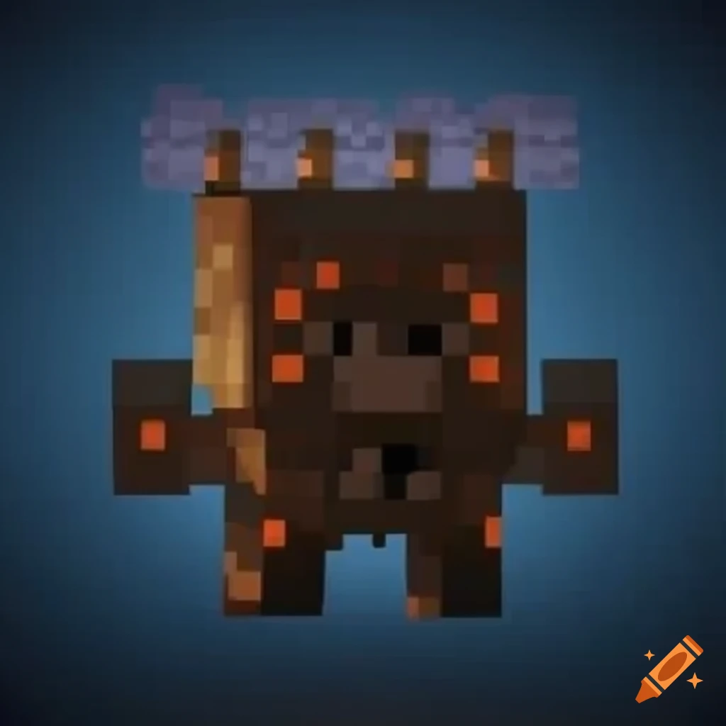 Minecraft forge revolves logo on Craiyon