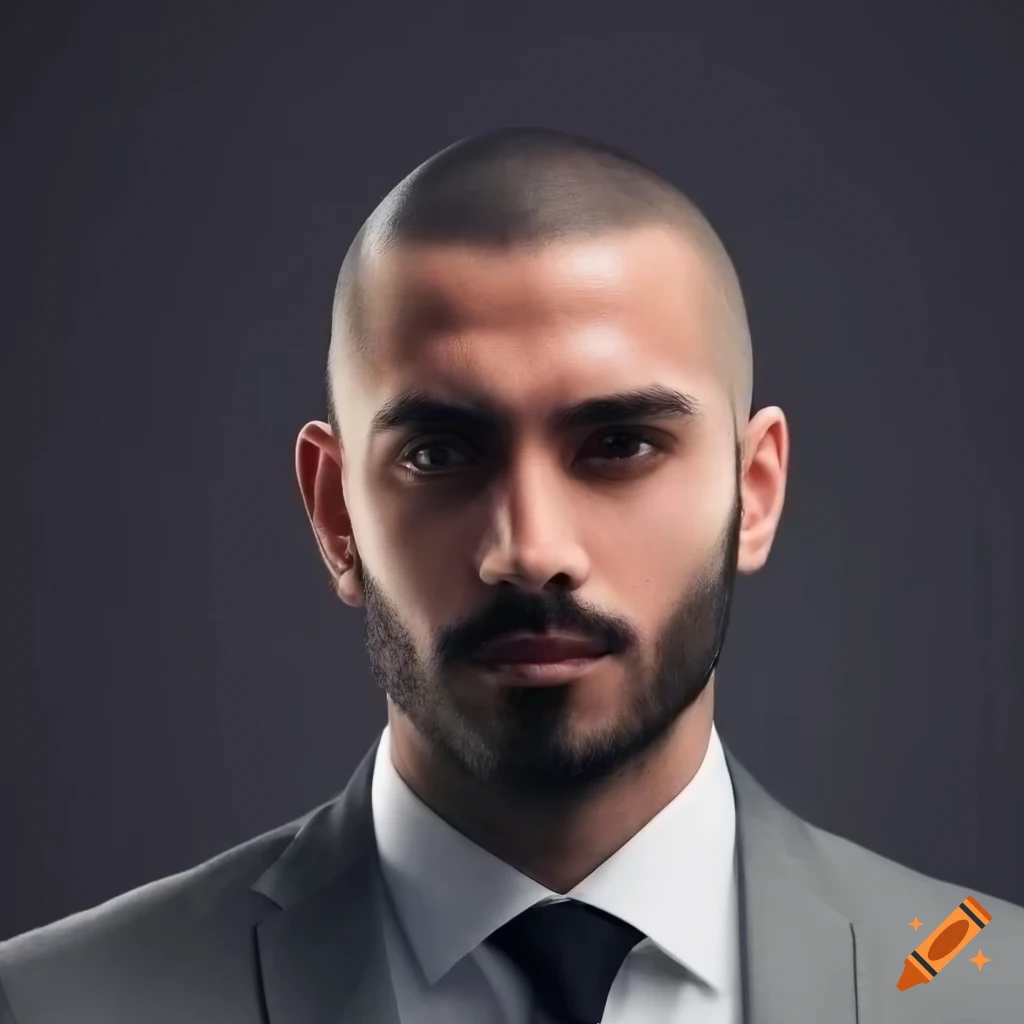 Portrait of a young turkish businessman in a suit on Craiyon