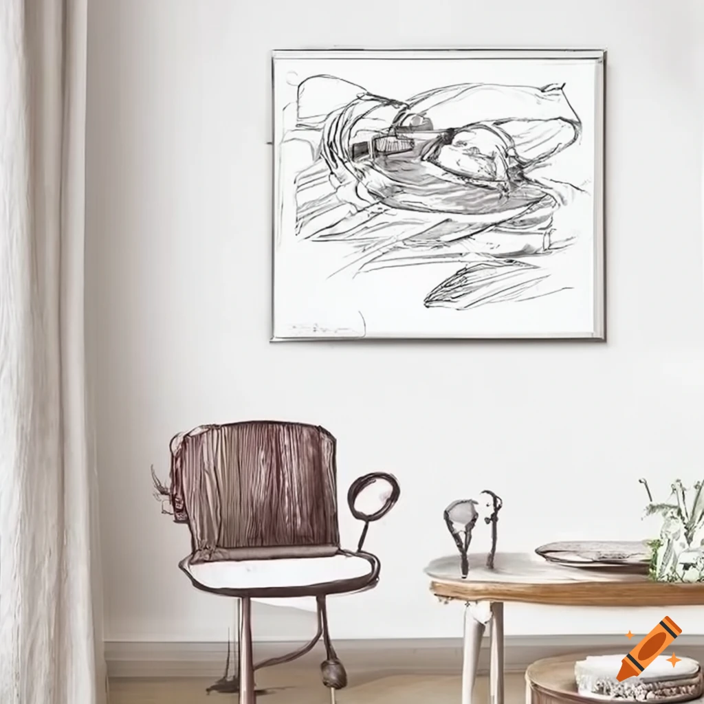 Air space between furniture and wall on Craiyon