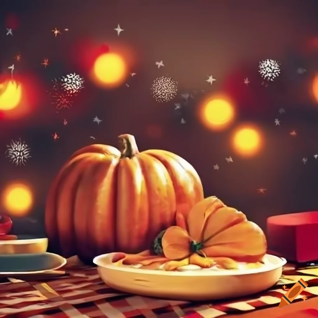 Festive background slide for thanksgiving and christmas on Craiyon