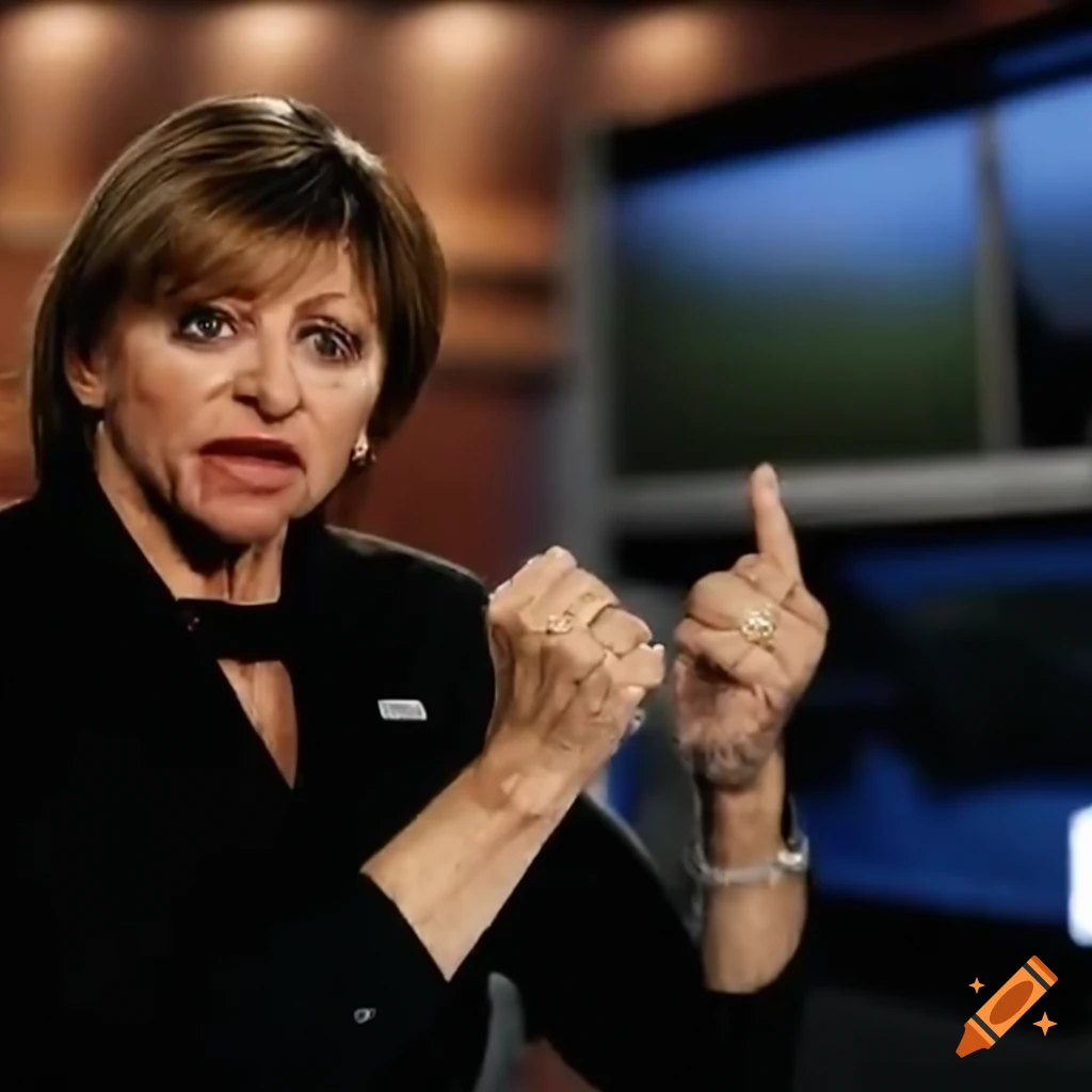 Maria bartiromo on fox news on Craiyon