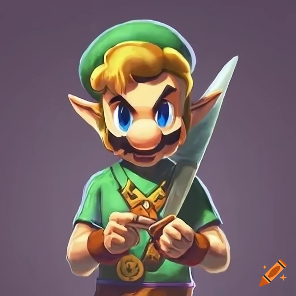 Link from legend of zelda smoking on Craiyon