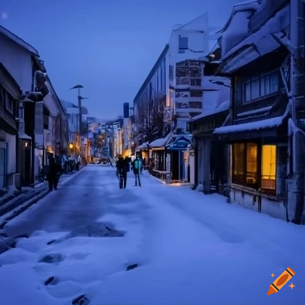 Sapporo snow festival in japan on Craiyon