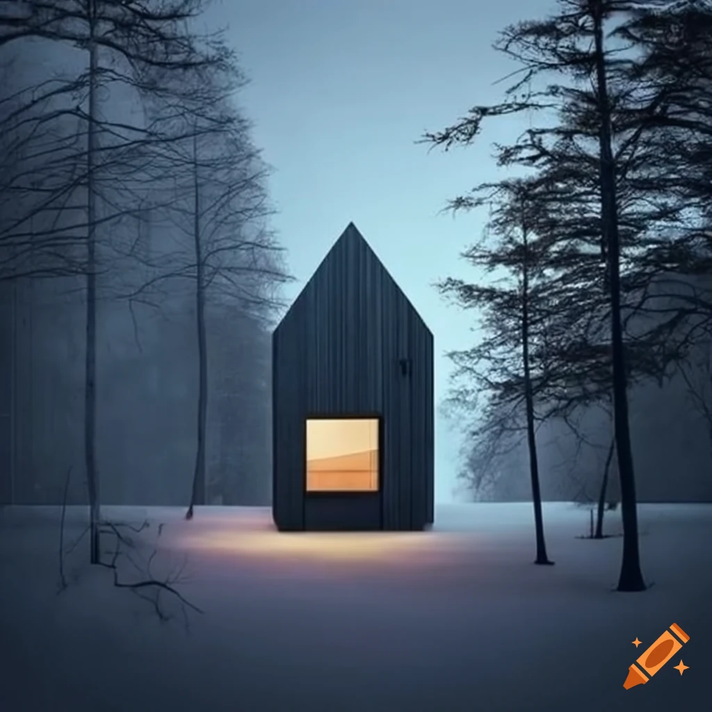 Sophisticated tower cabin architecture design on Craiyon