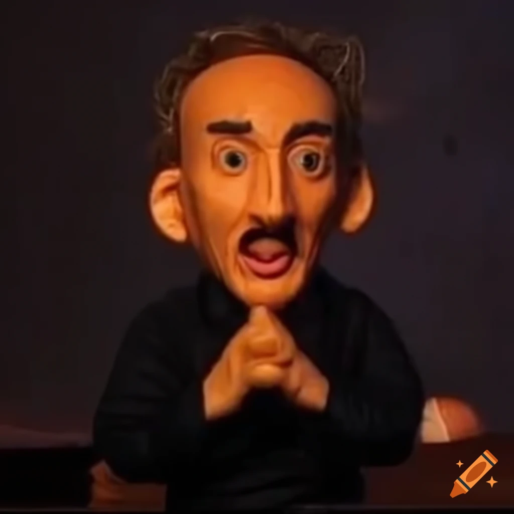 Claymation model of nic cage on Craiyon