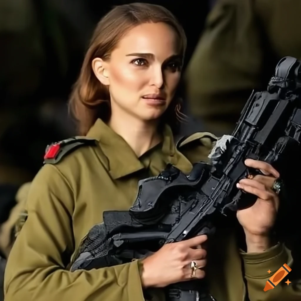 Image of an israeli soldier with hebrew text on Craiyon