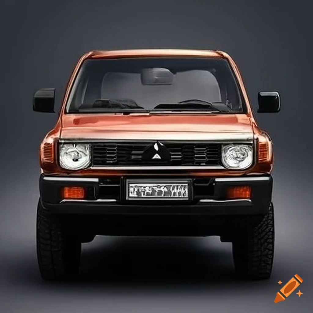 Mitsubishi SUV conquering rugged terrains on Craiyon