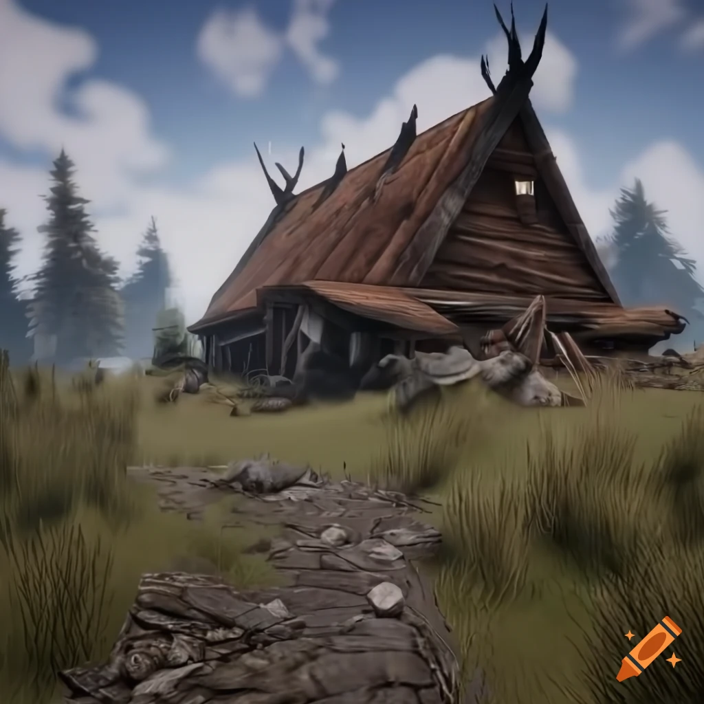 Medieval landscape environment rendered in unreal engine on Craiyon