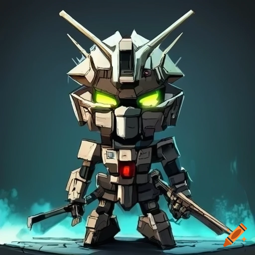 Artwork of a gundam octopus on Craiyon