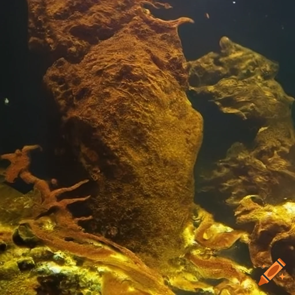 Brown algae in a fish tank