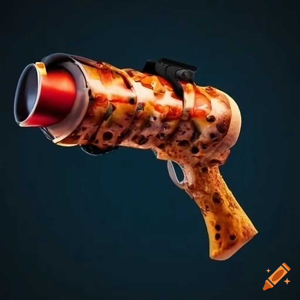 Flare gun with narrow and crackling barrel on Craiyon