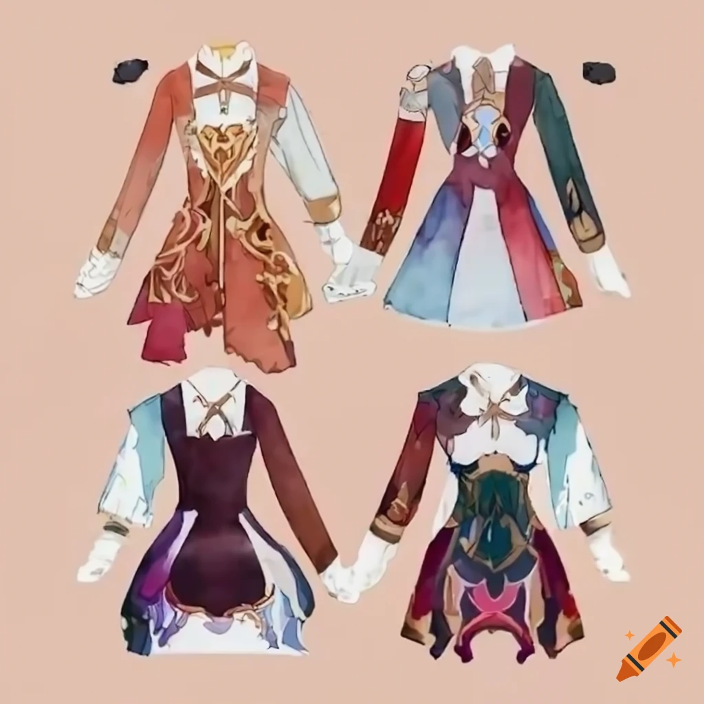 Italian-inspired adoptable female character in Genshin Impact on Craiyon