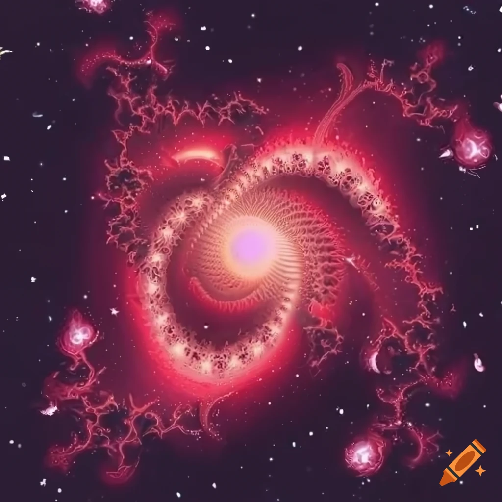 Fractal image of a galaxy