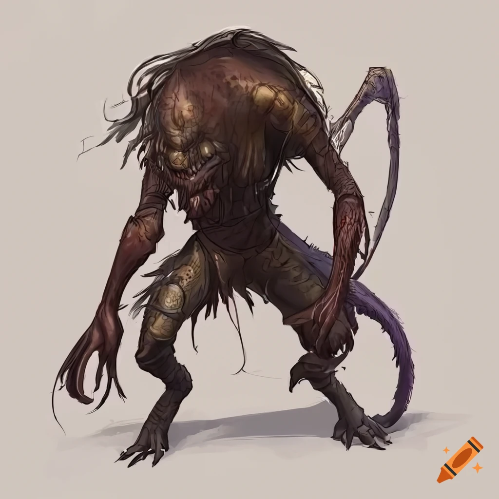 Mysterious creature on Craiyon