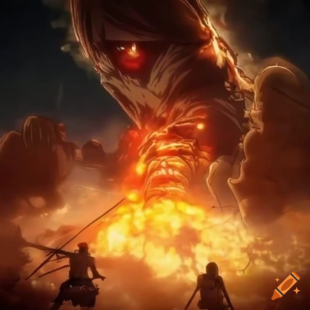 Attack on titan on Craiyon