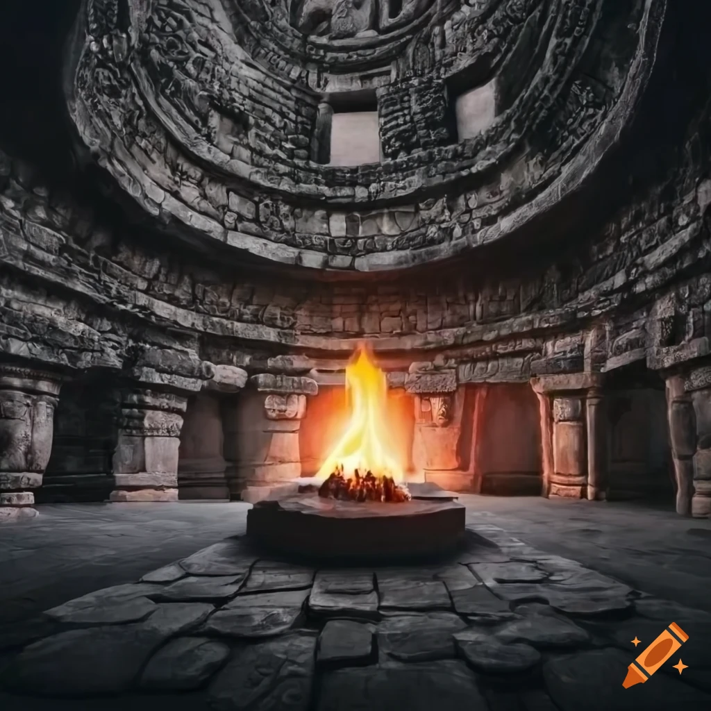 Image of a dark ancient maya temple room on Craiyon