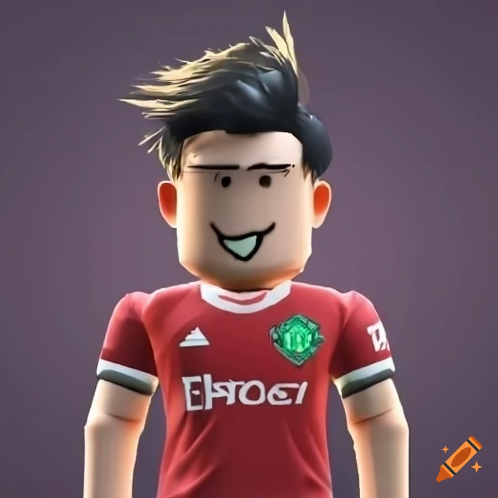 Harry Maguire-inspired Roblox character skin on Craiyon